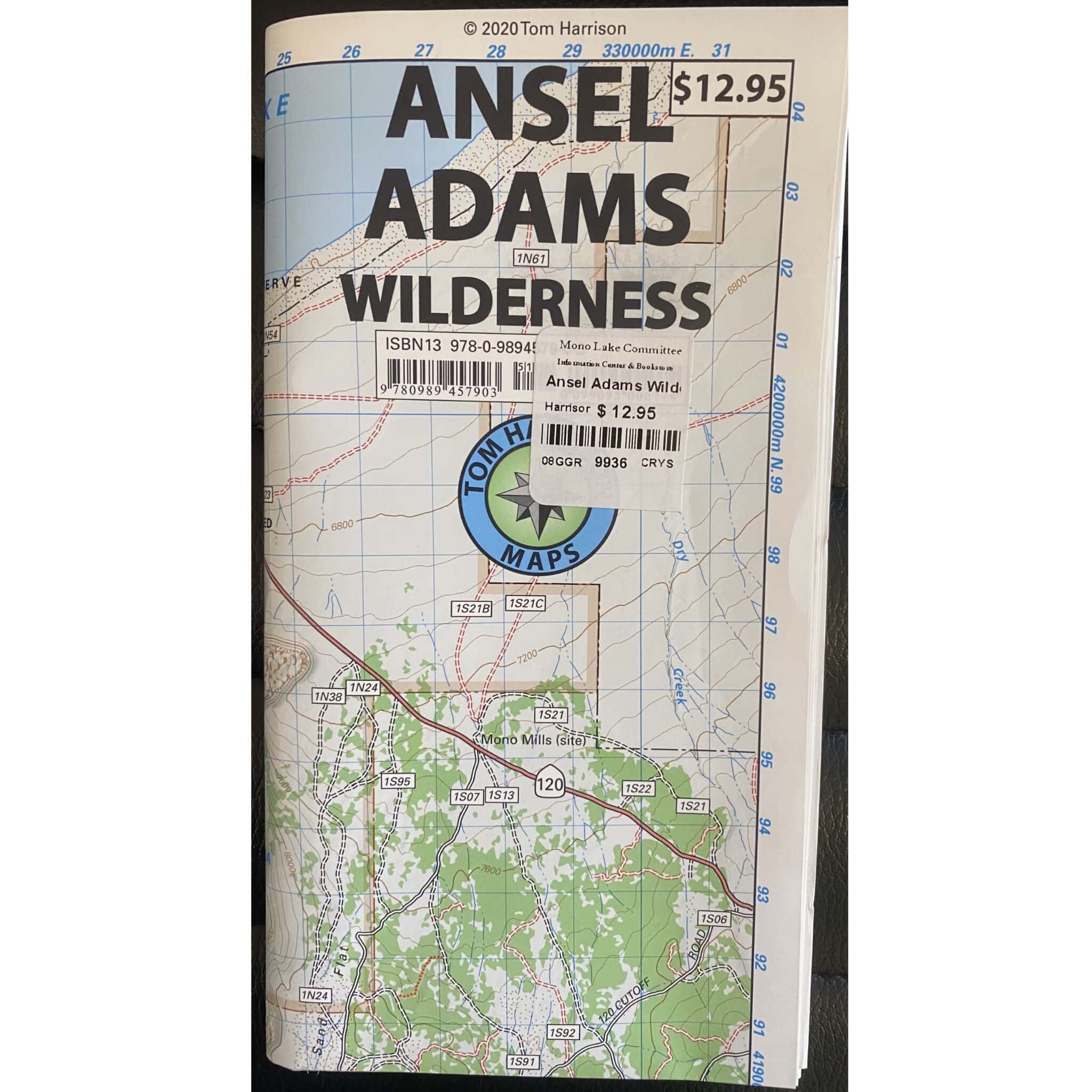 Tom Harrison Ansel Adams Wilderness Map
