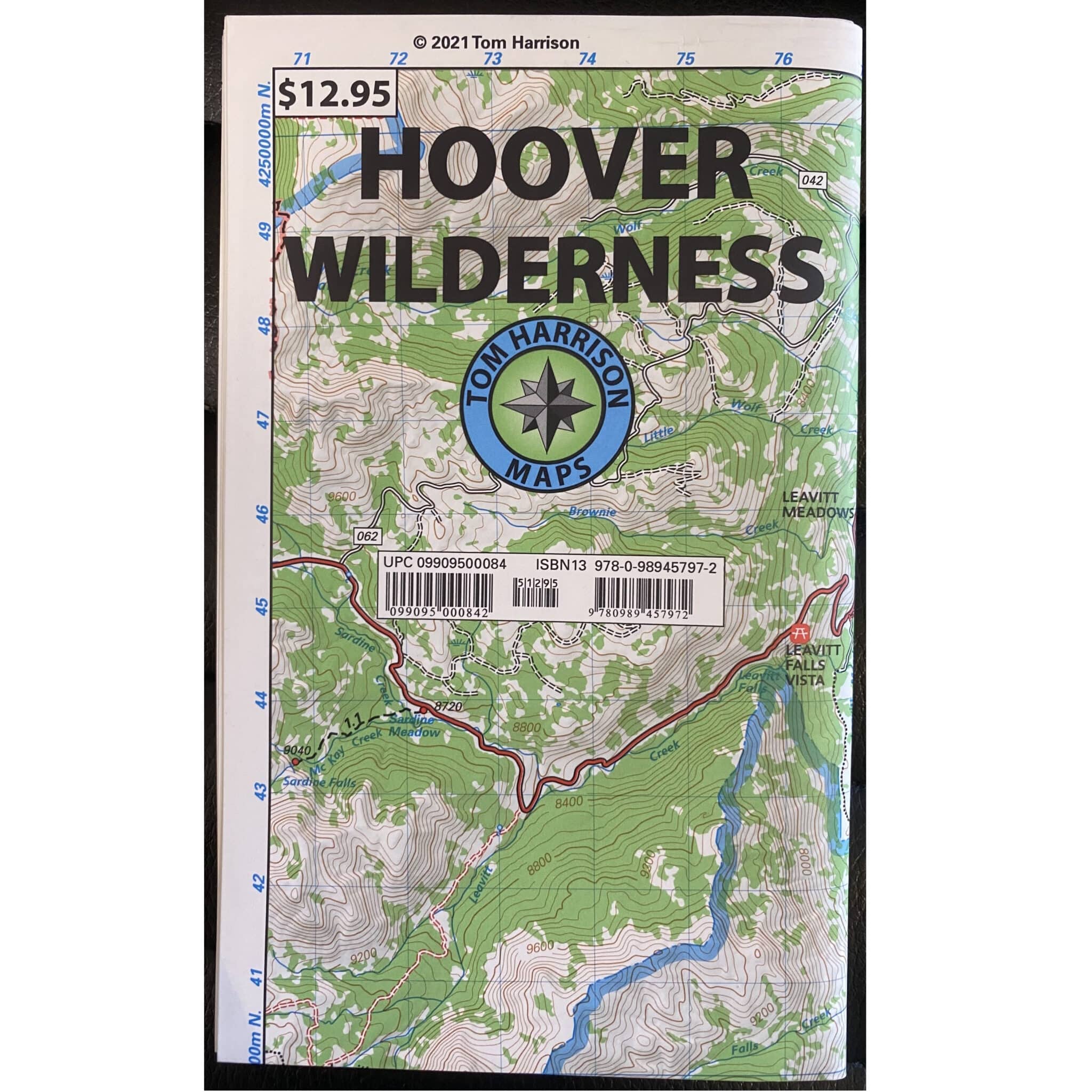 Tom Harrison Hoover Wilderness Map