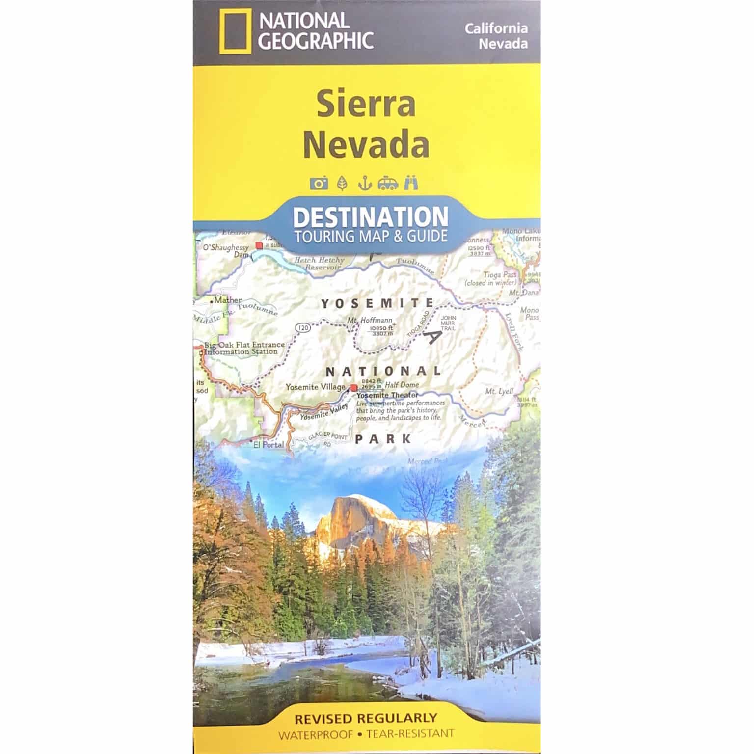 NatGeo Sierra Nevada Destination Map